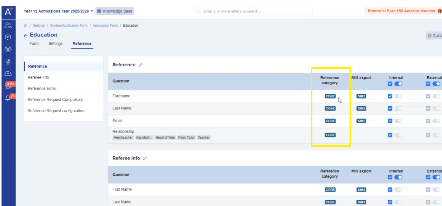 Centralised References